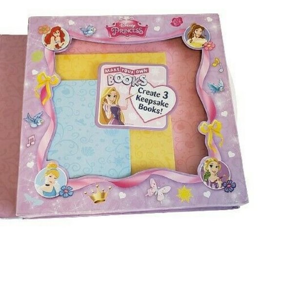 Disney | Toys | Disney Princess Make Your Own Books Create 3 Keepsake ...